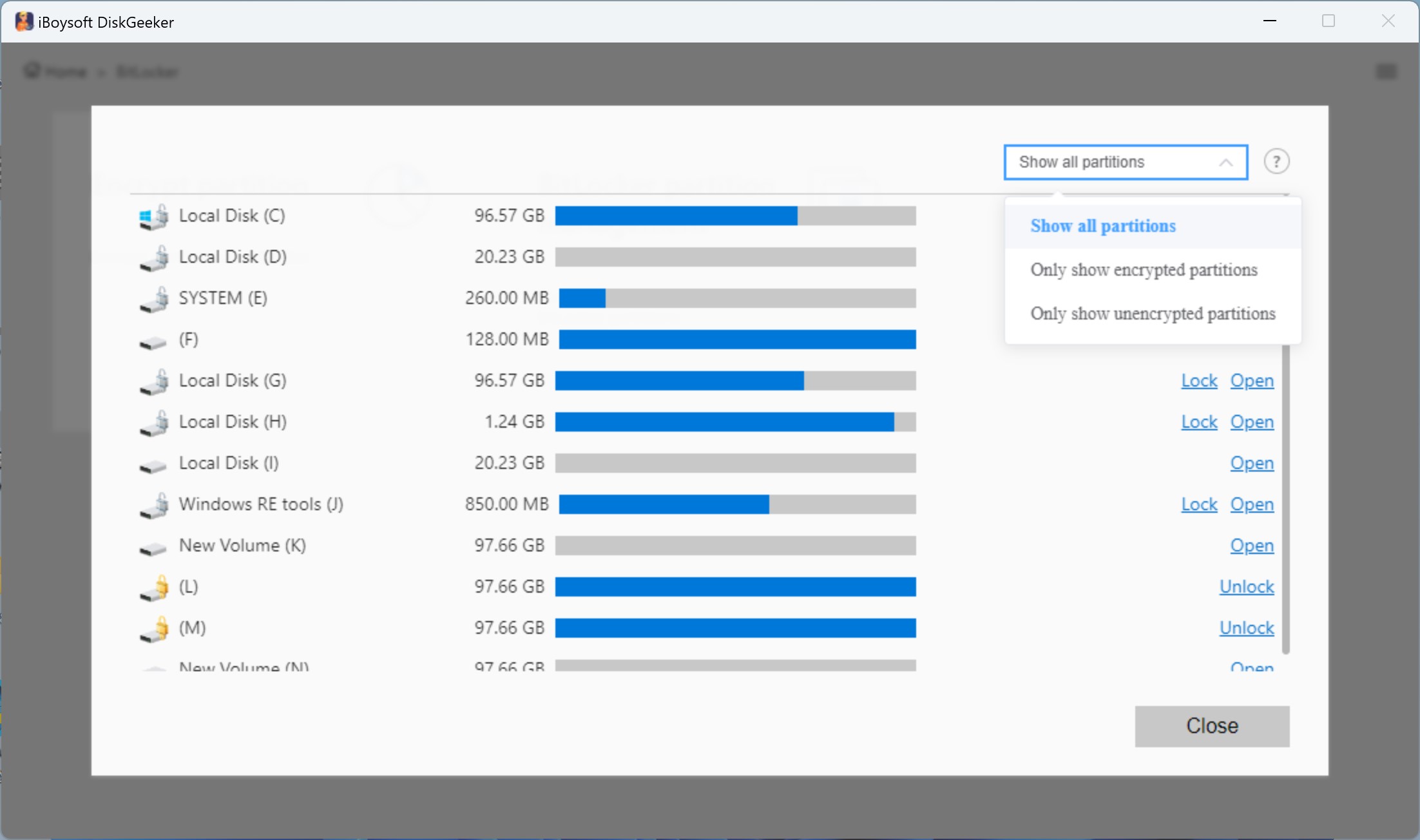 iBoysoft DiskGeeker for Windows Online Help - BitLocker