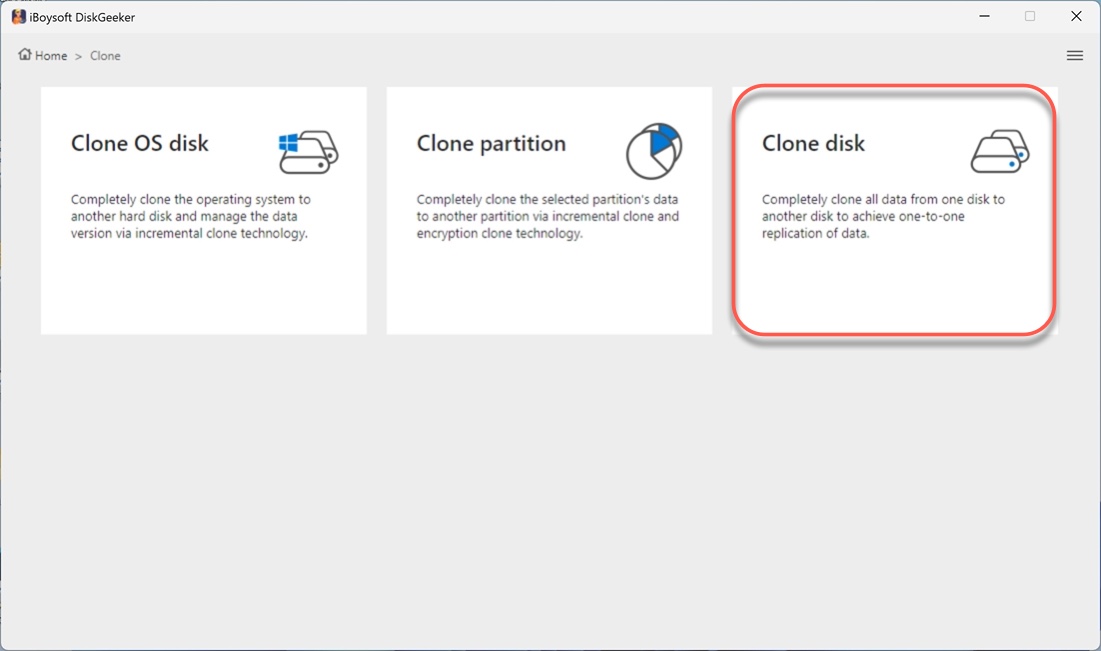 iBoysoft DiskGeeker for Windows Online Help - Clone System, Partition ...