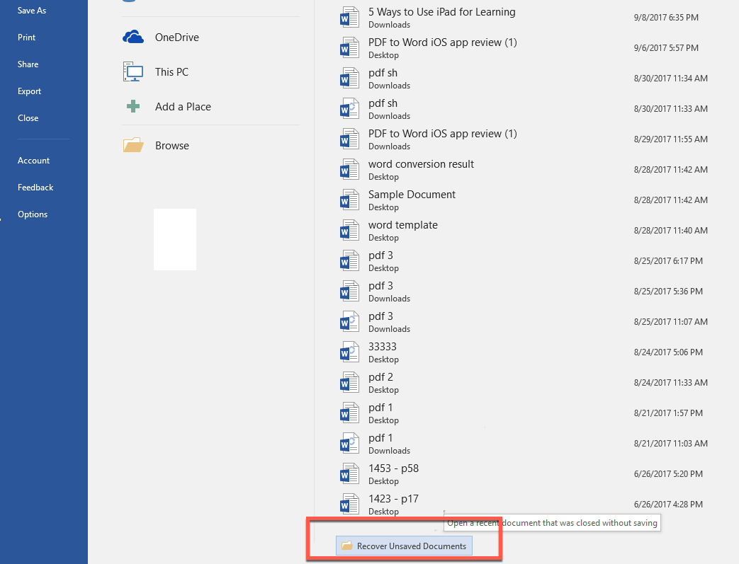 How To Recover Unsaved Deleted Or Lost Word Document How To Recover Unsaved Deleted Or Lost Word Document