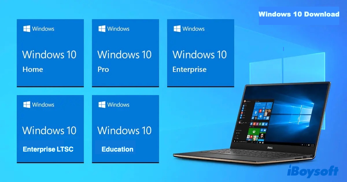 Windows 10 Enterprise LTSC, Pro, Home, Education ISO