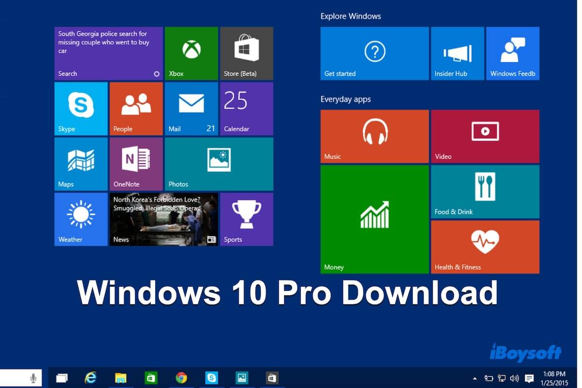 Windows 10 Professional Download Archive [64-bit & 32-bit]