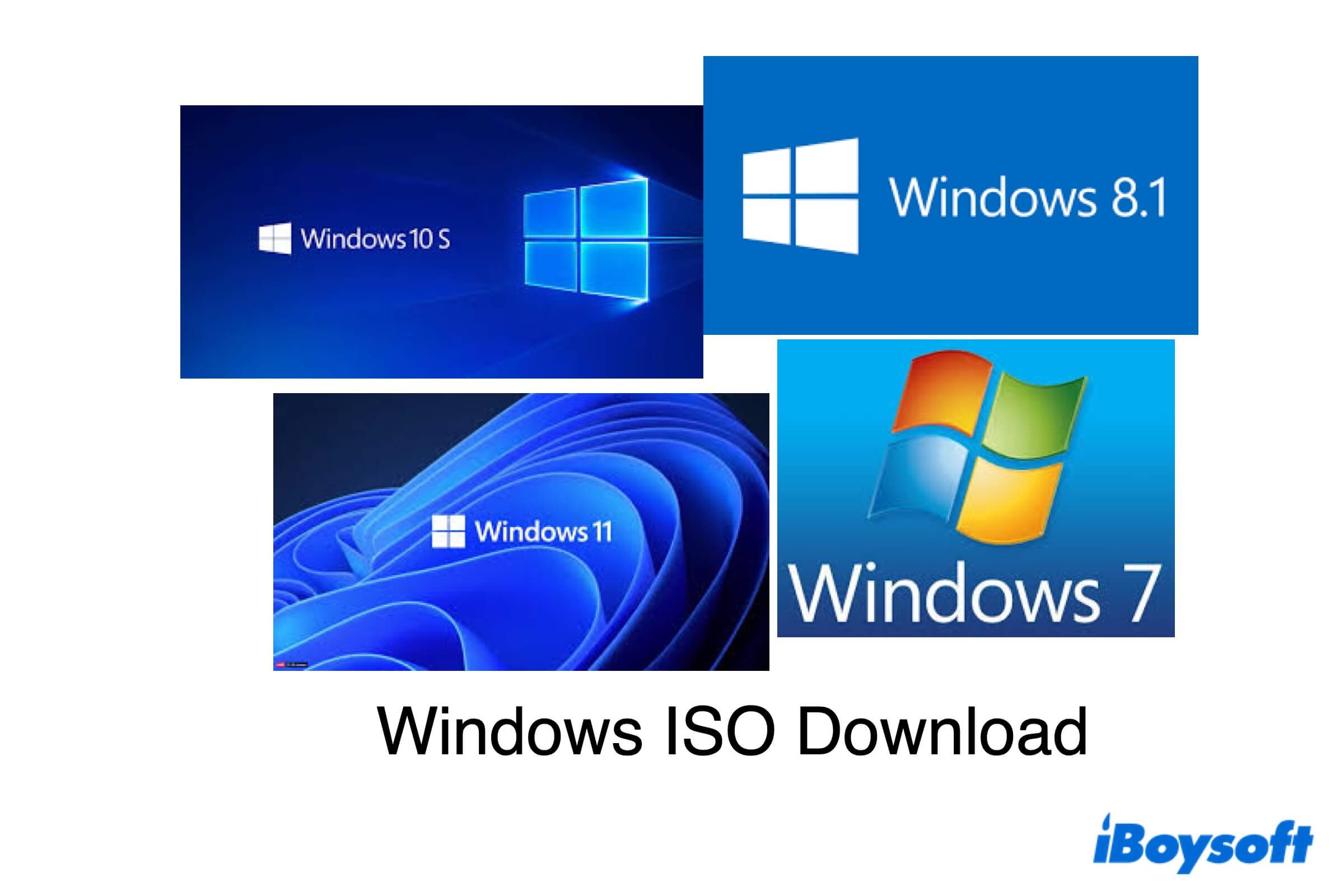 Official Windows ISO Download (Windows 11/10/8.1/8/7/XP)